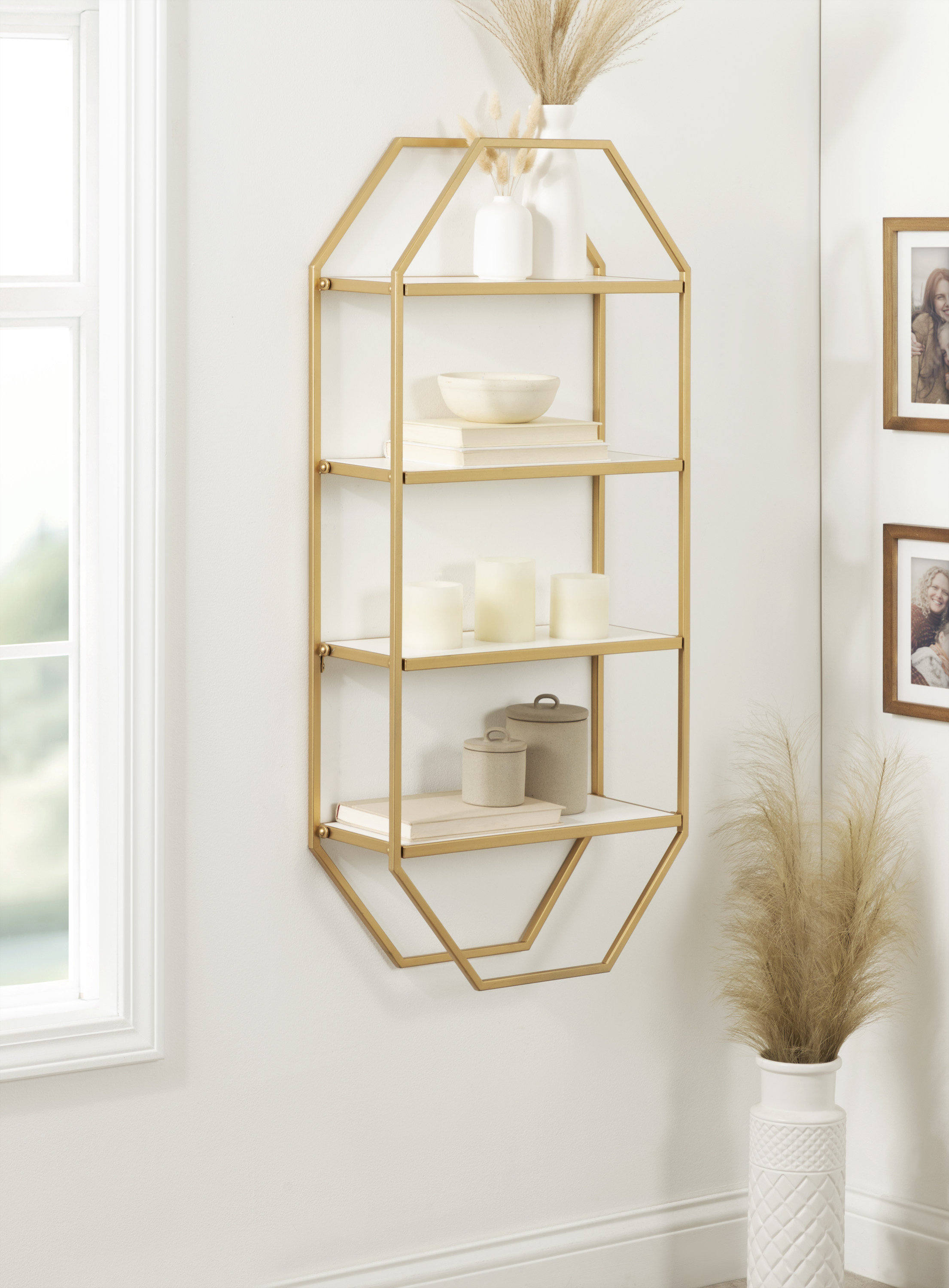 Trent Austin Design Altheimer 4 Shelf Accent Wall Shelf & Reviews ...