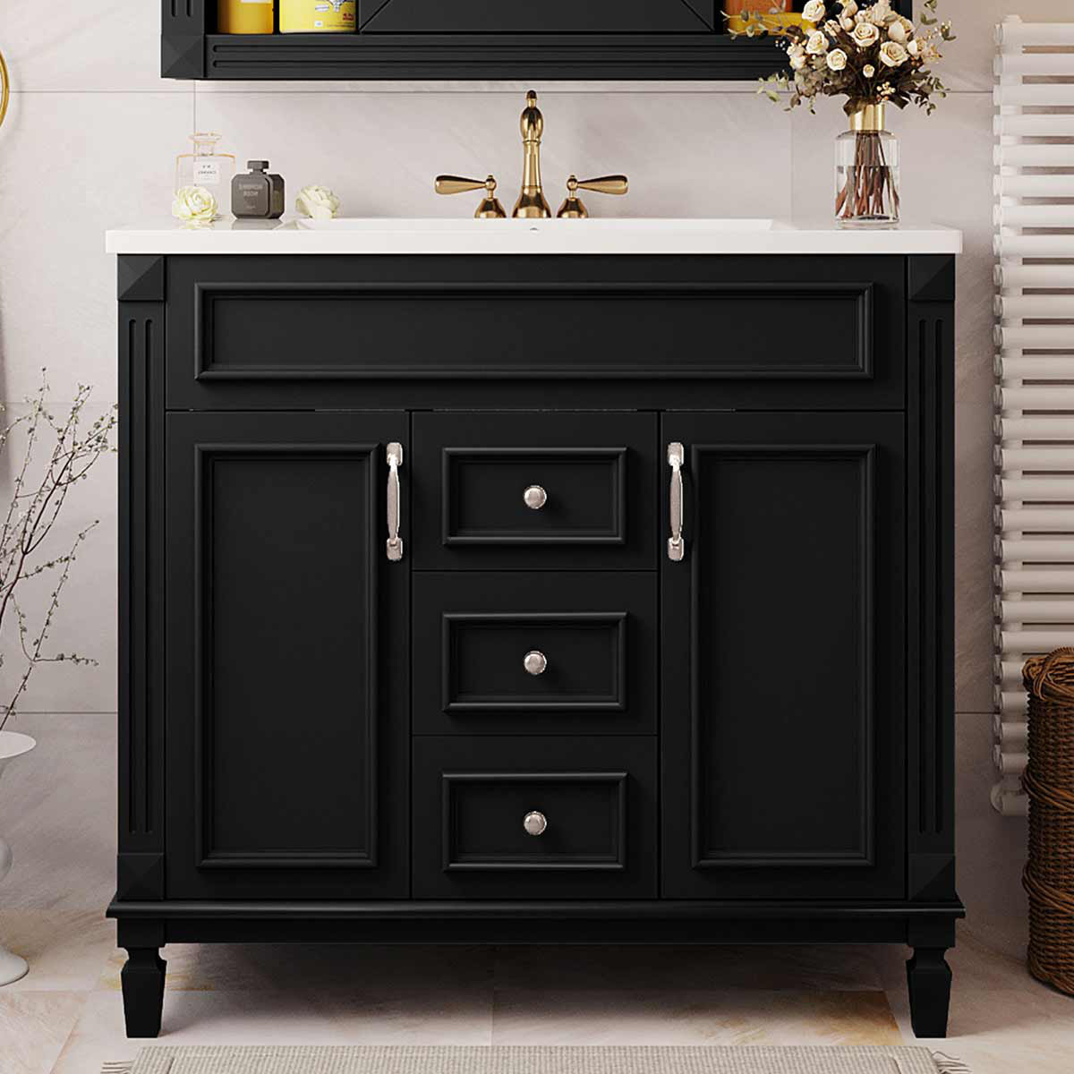 Lark Manor™ Modern 36'' Bathroom Vanity With Top Ceramic Sink, Bathroom ...