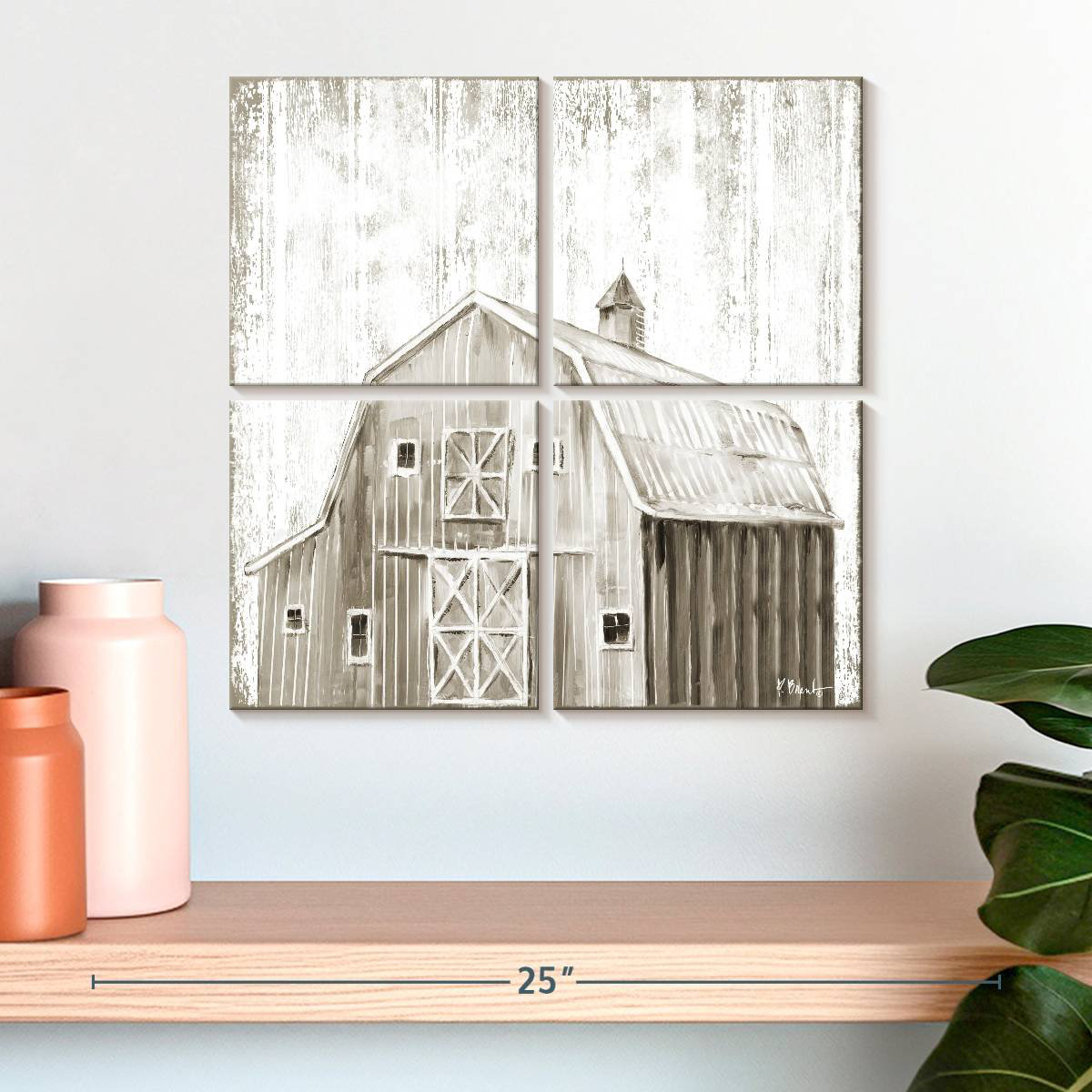 Ebern Designs Lilie White Wood Barn I | Wayfair