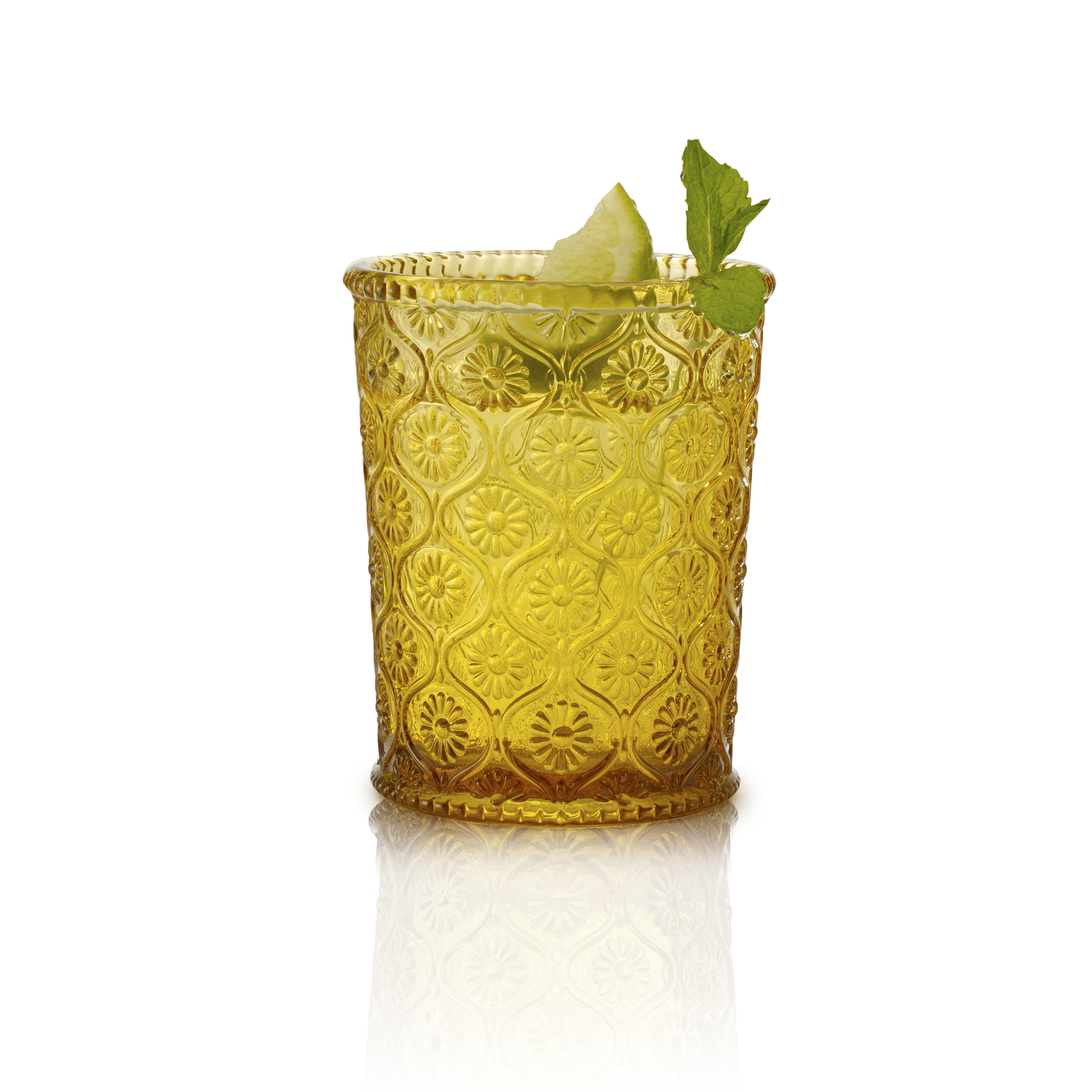 Qualia Glass Cameo Amber Old Fashioned Glasses | Wayfair