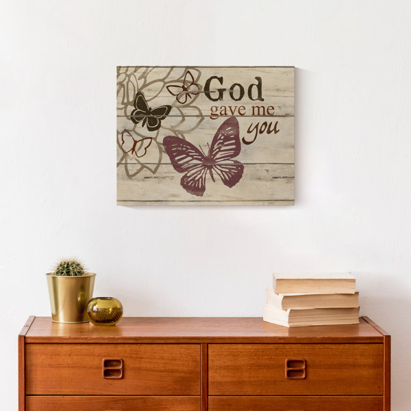 August Grove® God Gave Me You On Canvas Print | Wayfair