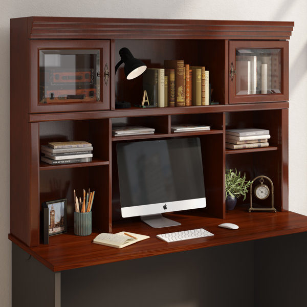 Inbox Zero Orah Executive Desk with Hutch & Reviews | Wayfair