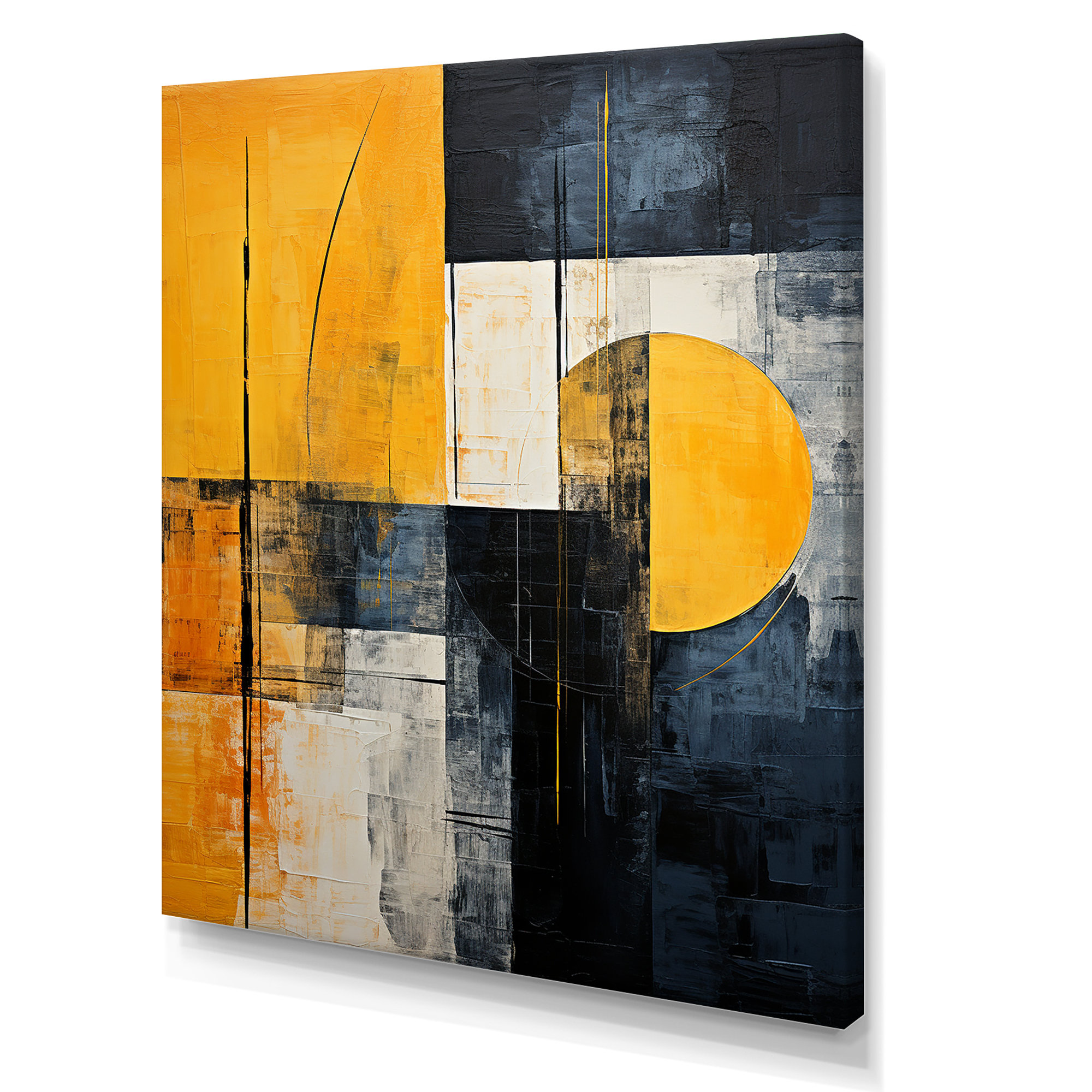 Wrought Studio™ Lemon Loops Abstract Shapes - Abstract Shapes Wall Art ...