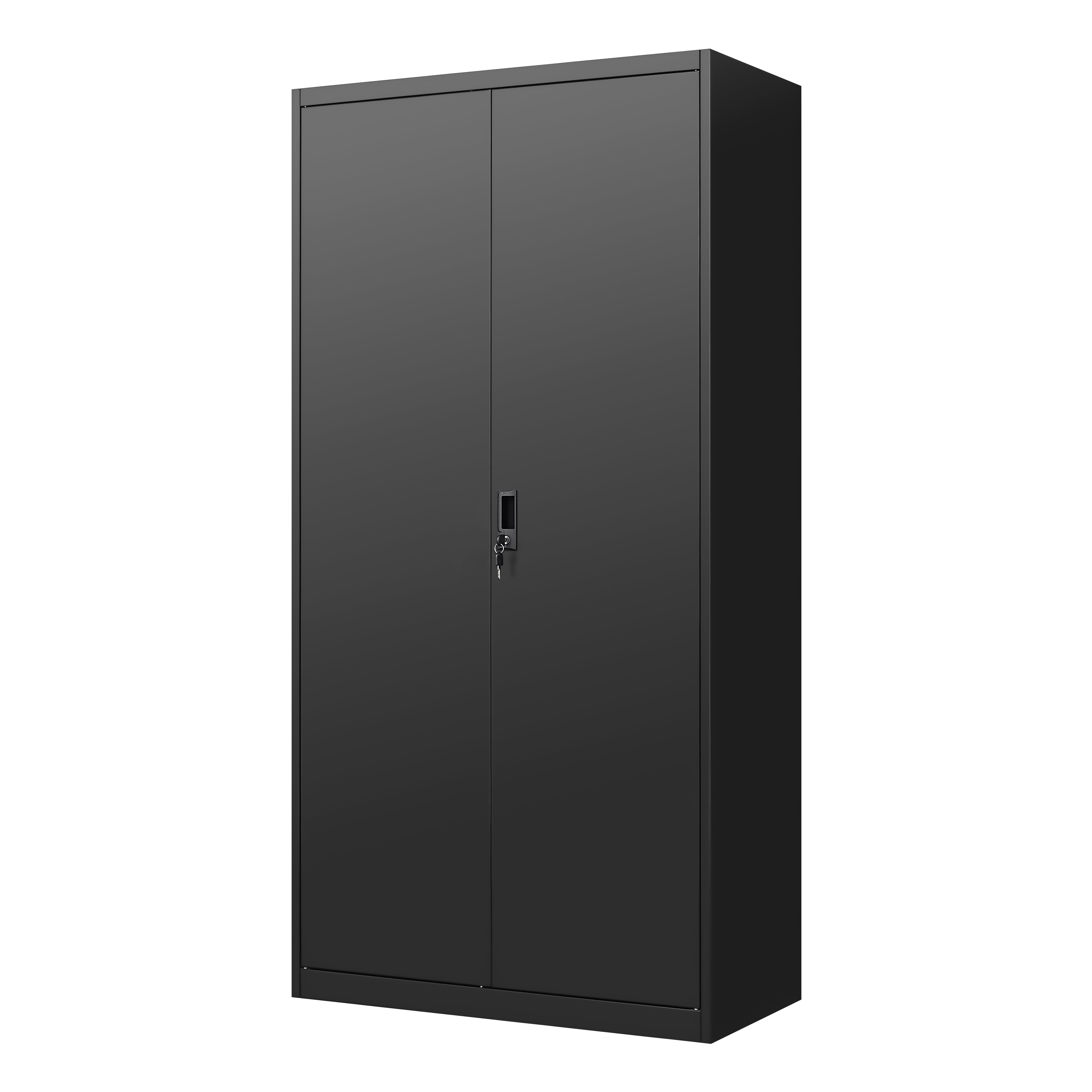 TIBMUTO Black Metal Lockers with Lock, Heavy-Duty Steel Storage Closet ...