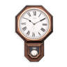 Acctim Wall Clock Radio Controlled Quartz Pendulum Movement Dark Wood ...