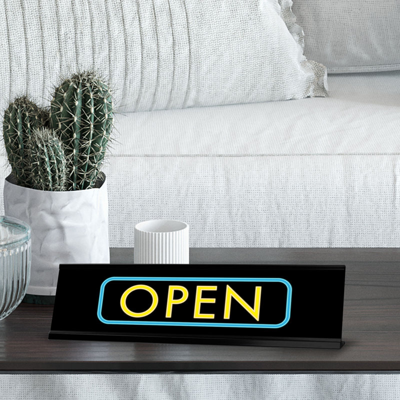 Signs ByLITA Open Desk Sign | Wayfair