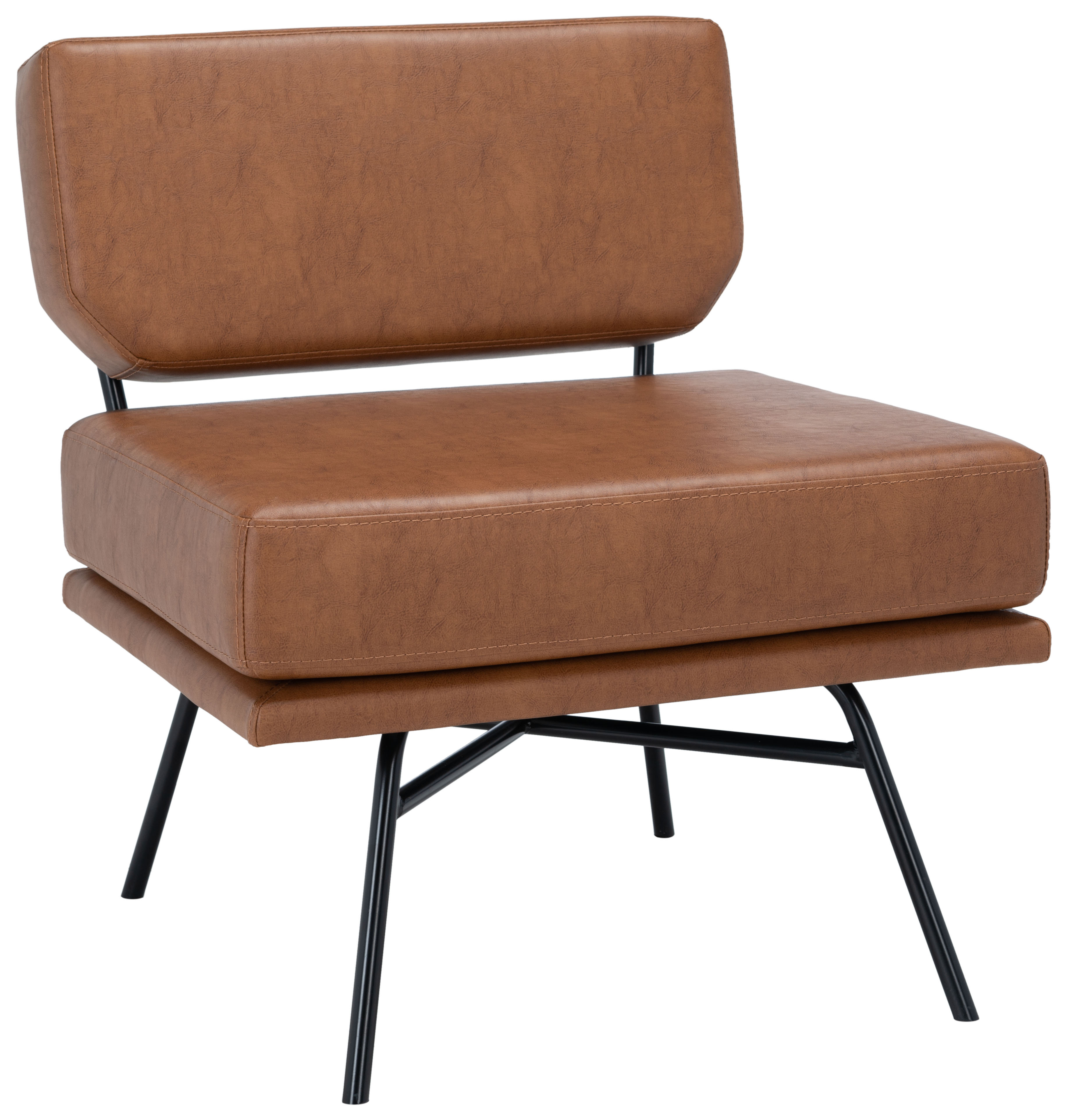 George Oliver Loughborough 25Cm Wide Faux leather Slipper Chair ...