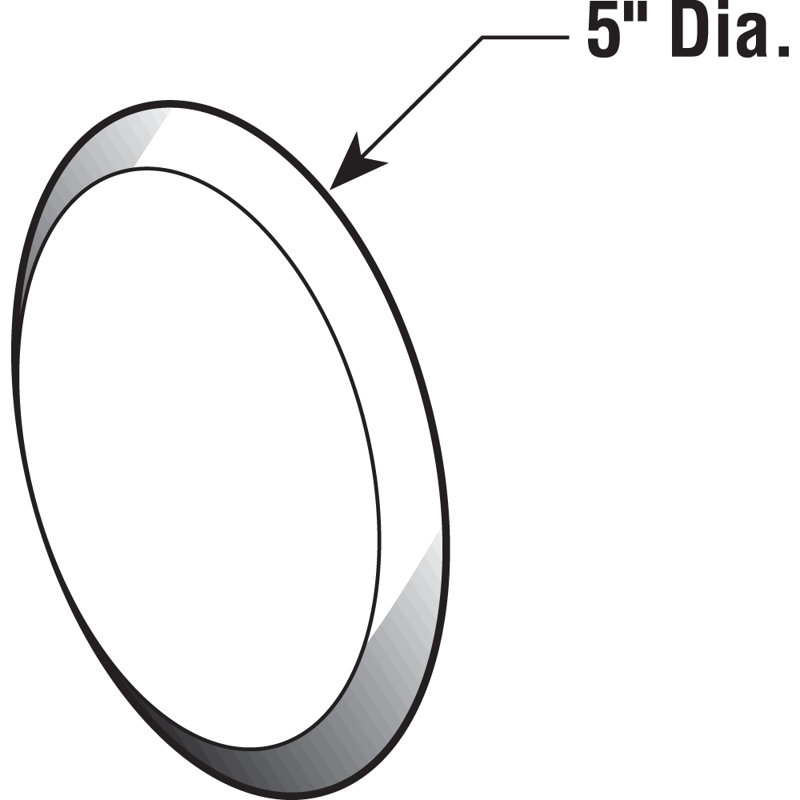 Prime-Line Wall Protector, 5 In., Smooth Surface, Rigid Vinyl | Wayfair