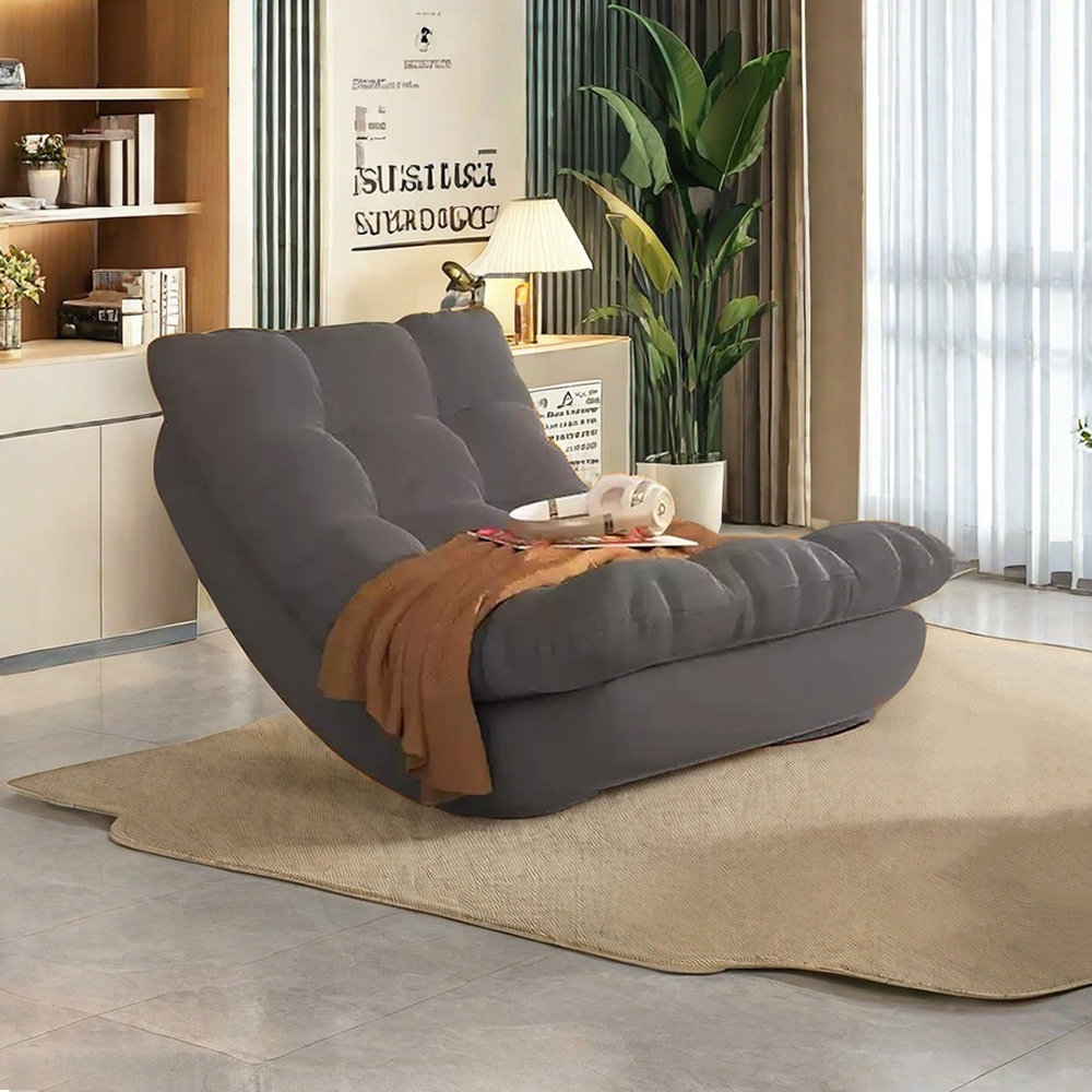 wangling hone Living Room Ergonomic Casual Curved Rocking Chair | Wayfair