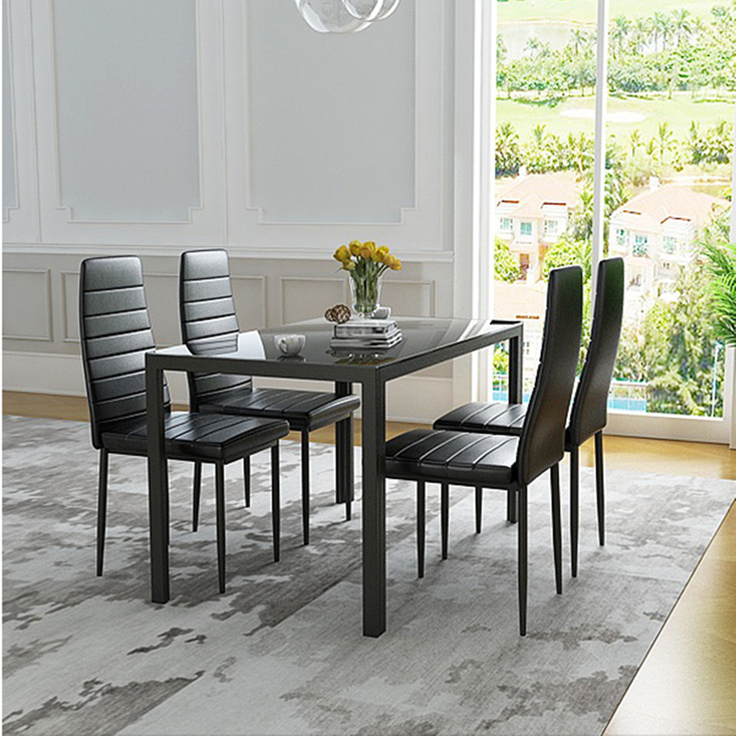 Ebern Designs Briseis 5 - Piece Dining Set & Reviews | Wayfair