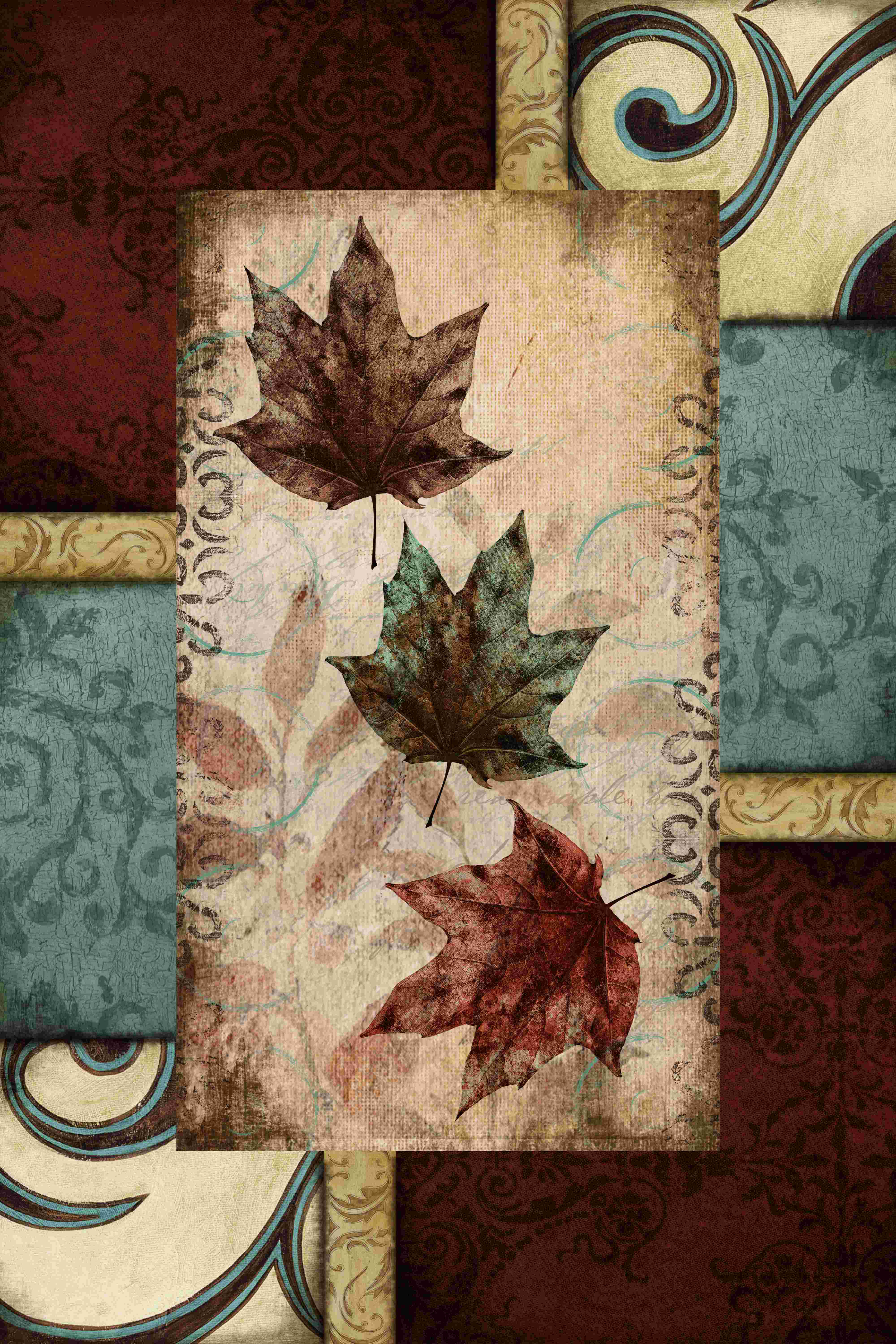 Winston Porter Triple Leaves Tradition - Wrapped Canvas Graphic Art ...