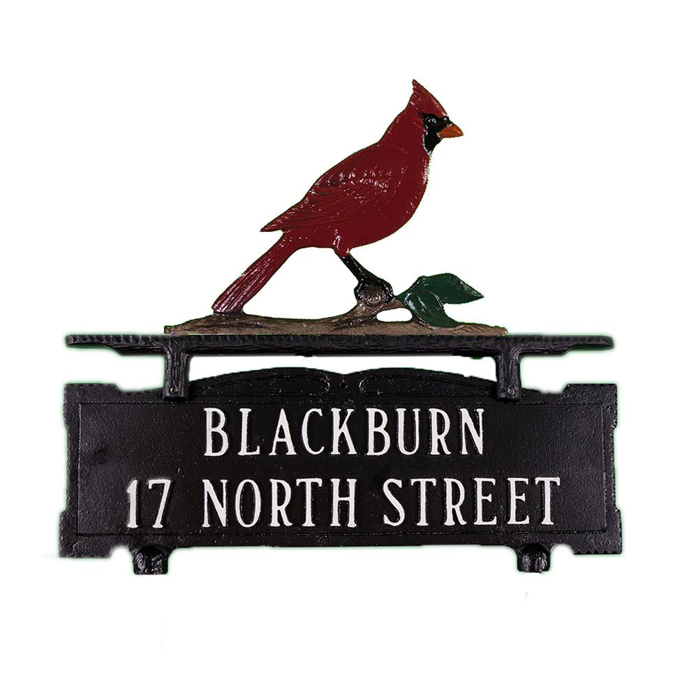 Montague Metal Products Inc. 2-Line Mailbox Sign & Reviews | Wayfair