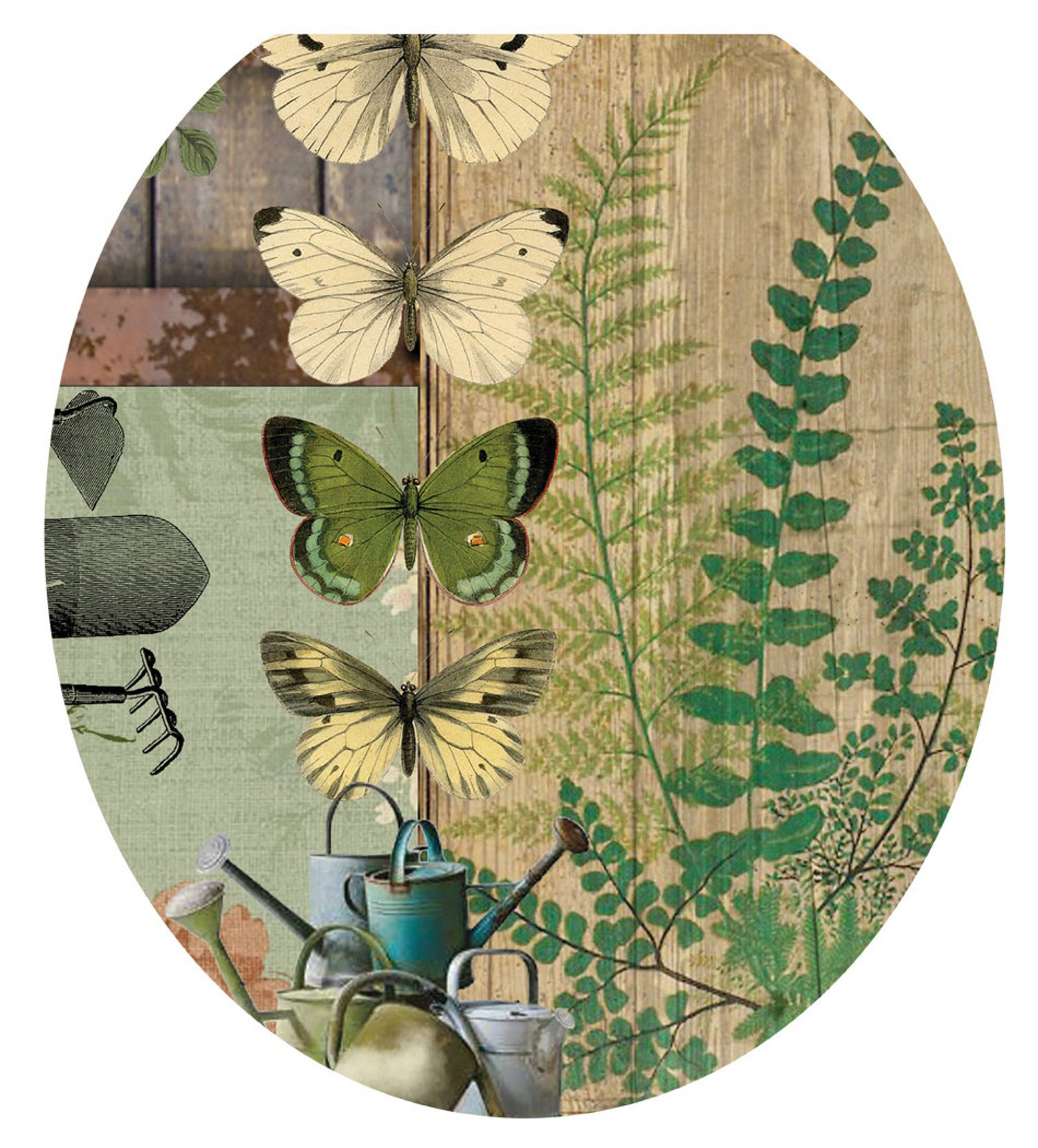 Toilet Tattoos Botanical Moth Toilet Seat Decal – Toilet Tattoos Static ...