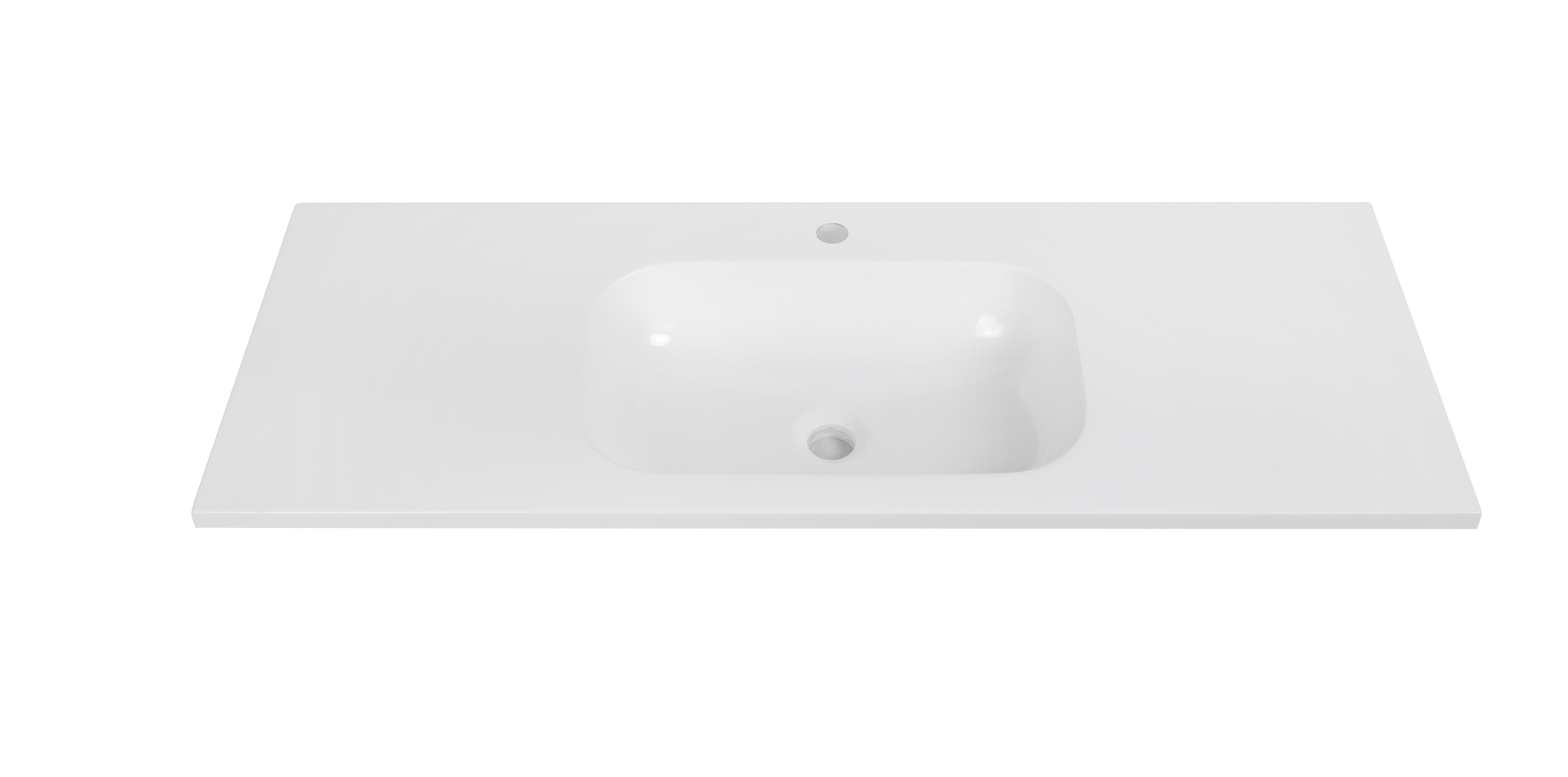 Streamline Bath 47.2" Solid Surface Resin Streamline Vanity Top ...