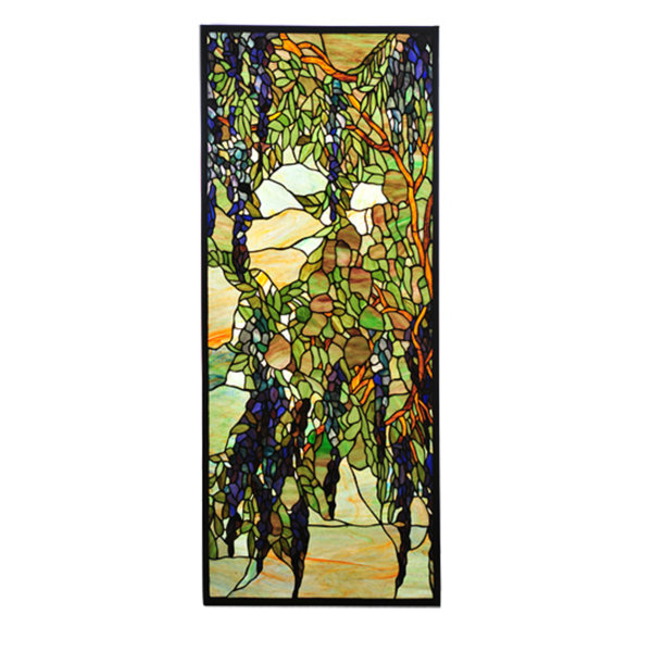 Meyda Lighting Tiffany Wisteria and Snowball Window Panel | Wayfair