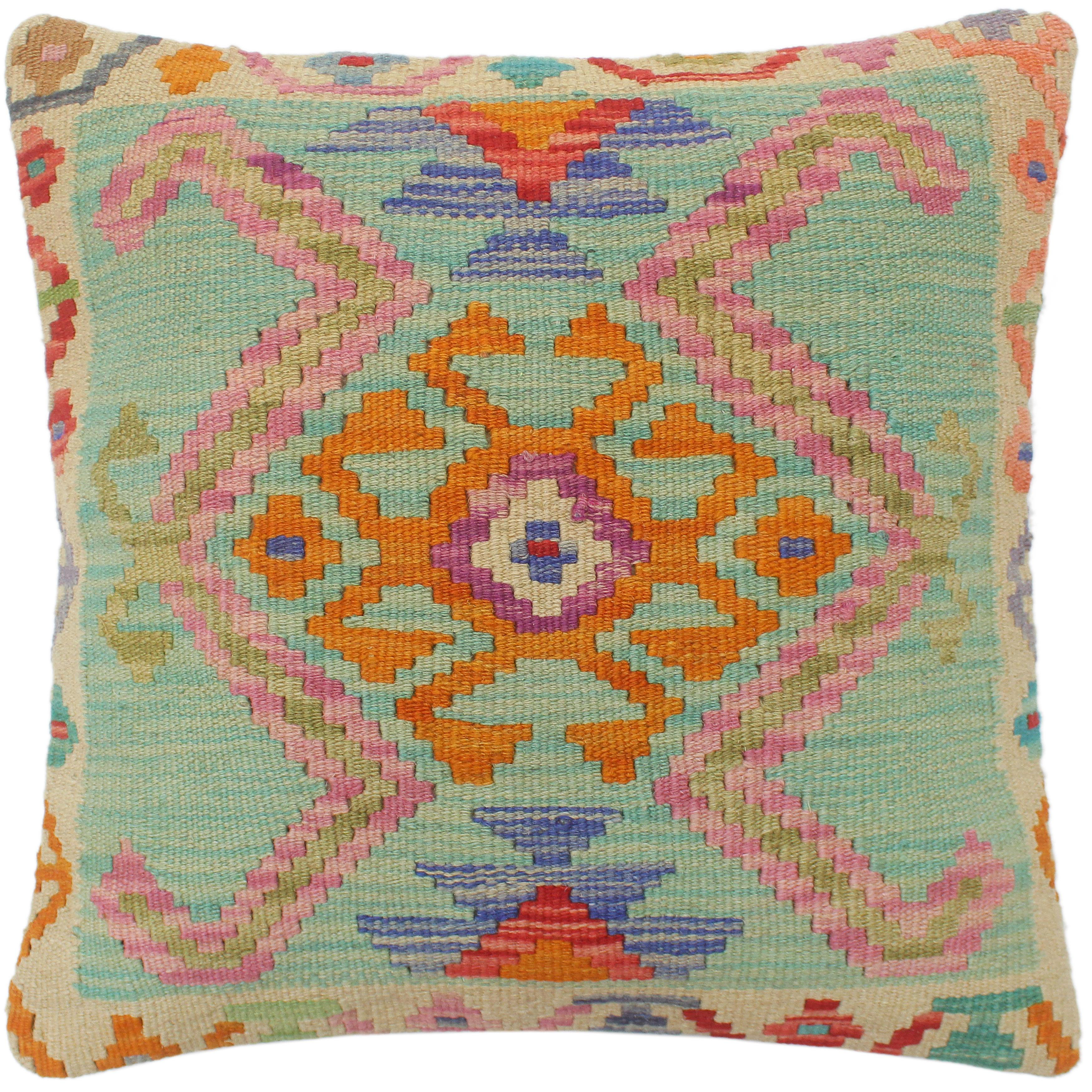 Arshs Fine Rugs Shabby Elegance Turkish Hand Woven Kilim Pillow | Wayfair