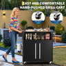 Ebern Designs Heavy-Duty 2-Tier Outdoor Grill Cart – Durable Stainless ...