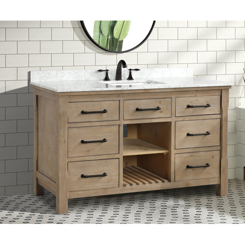 Light Wood Single Bathroom Vanities You'll Love | Wayfair