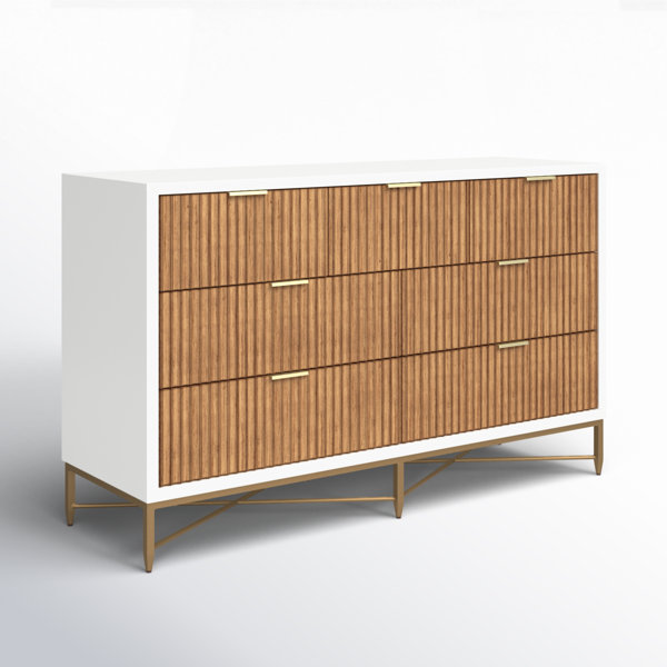 Sand & Stable™ Babette 7 Drawers 56" W Manufactured and Solid Wood ...