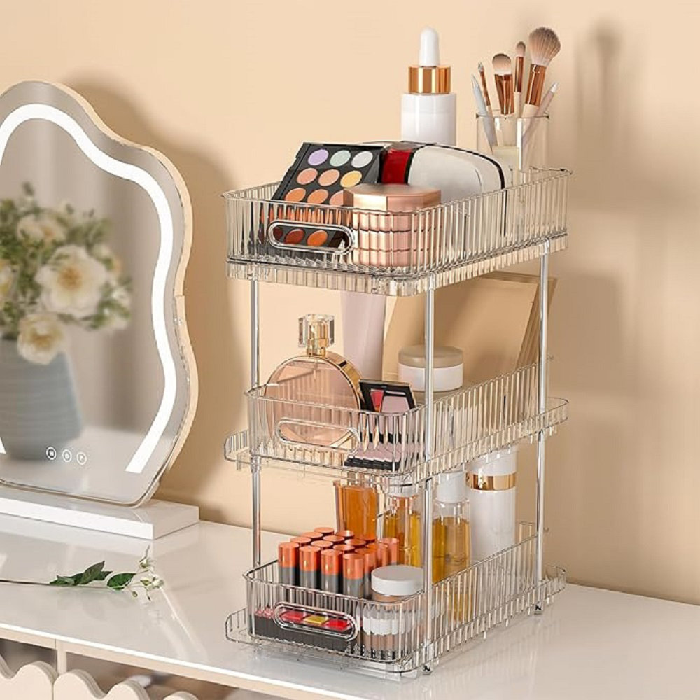 Mercer41 Bathroom Vanity Organizer Countertop:3 Tier Makeup Organizer ...