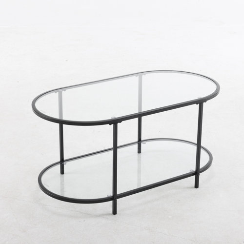 Glass Oval Coffee Tables You'll Love | Wayfair