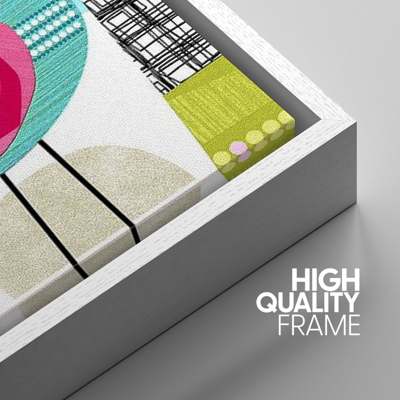 IDEA4WALL Abstract Bird House Framed On Canvas Print | Wayfair