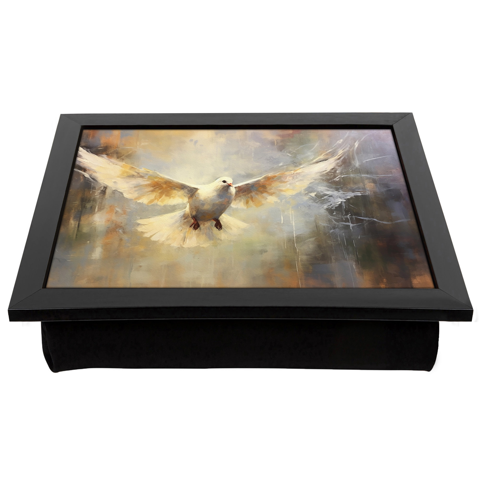17 Stories Dove Bird Gestural Lap Tray with Cushion | Wayfair.co.uk