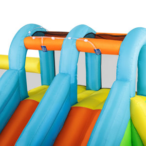 Joyldias Double Slides Inflatable Bounce House , 7 In 1 Giant Water ...