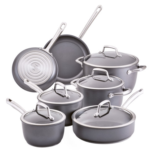 Anolon Accolade Forged Hard-Anodized Nonstick Cookware Induction Pots ...