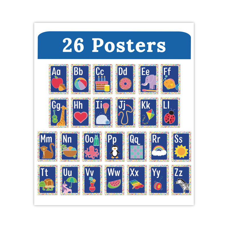 Carson-Dellosa Education Alphabet Mini Posters & Reviews | Wayfair