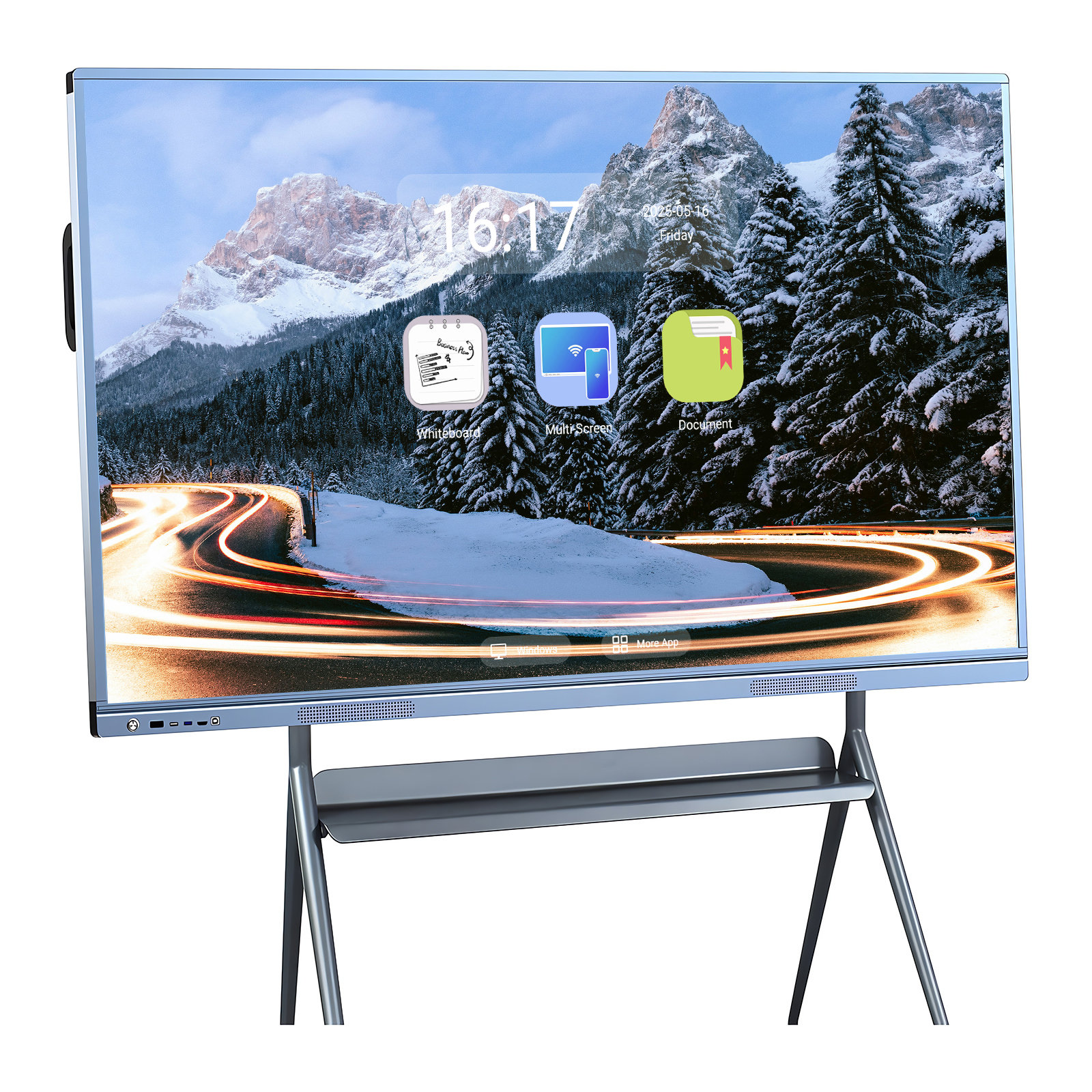 JYXCN 4K Smart Board 65 Inch All-in-One, Touch Screen Interactive Whiteboard with Dual System ...