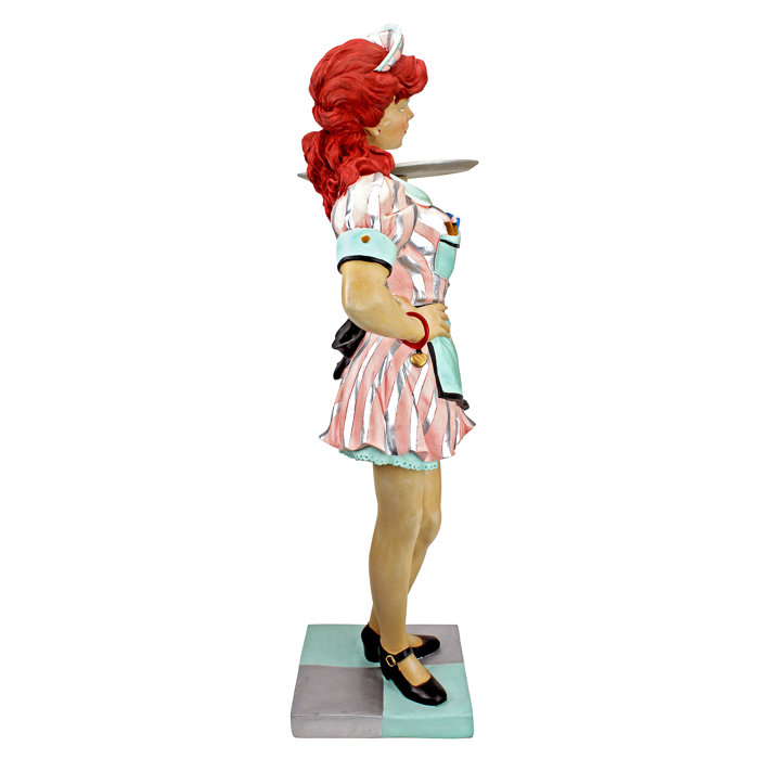 Design Toscano Retro Rosie Diner Dame Serving Table Statue & Reviews ...