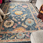 Elmsford Handmade Wool Blue/Brown Rug & Reviews | Birch Lane