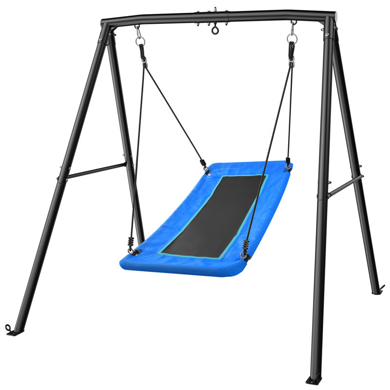 Klo Kick Metal Swing Set With 60" Skycurve Swing | Wayfair