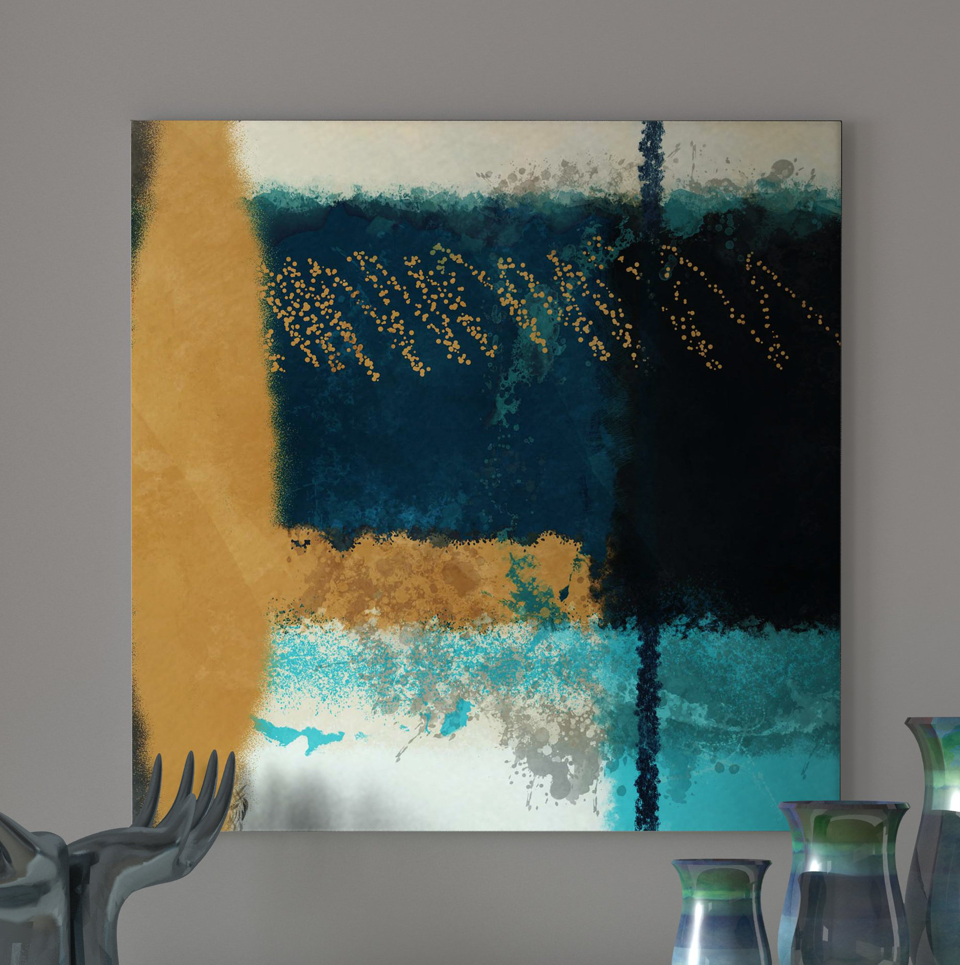 Wrought Studio™ Kind Smashing - Wrapped Canvas Painting Print | Wayfair