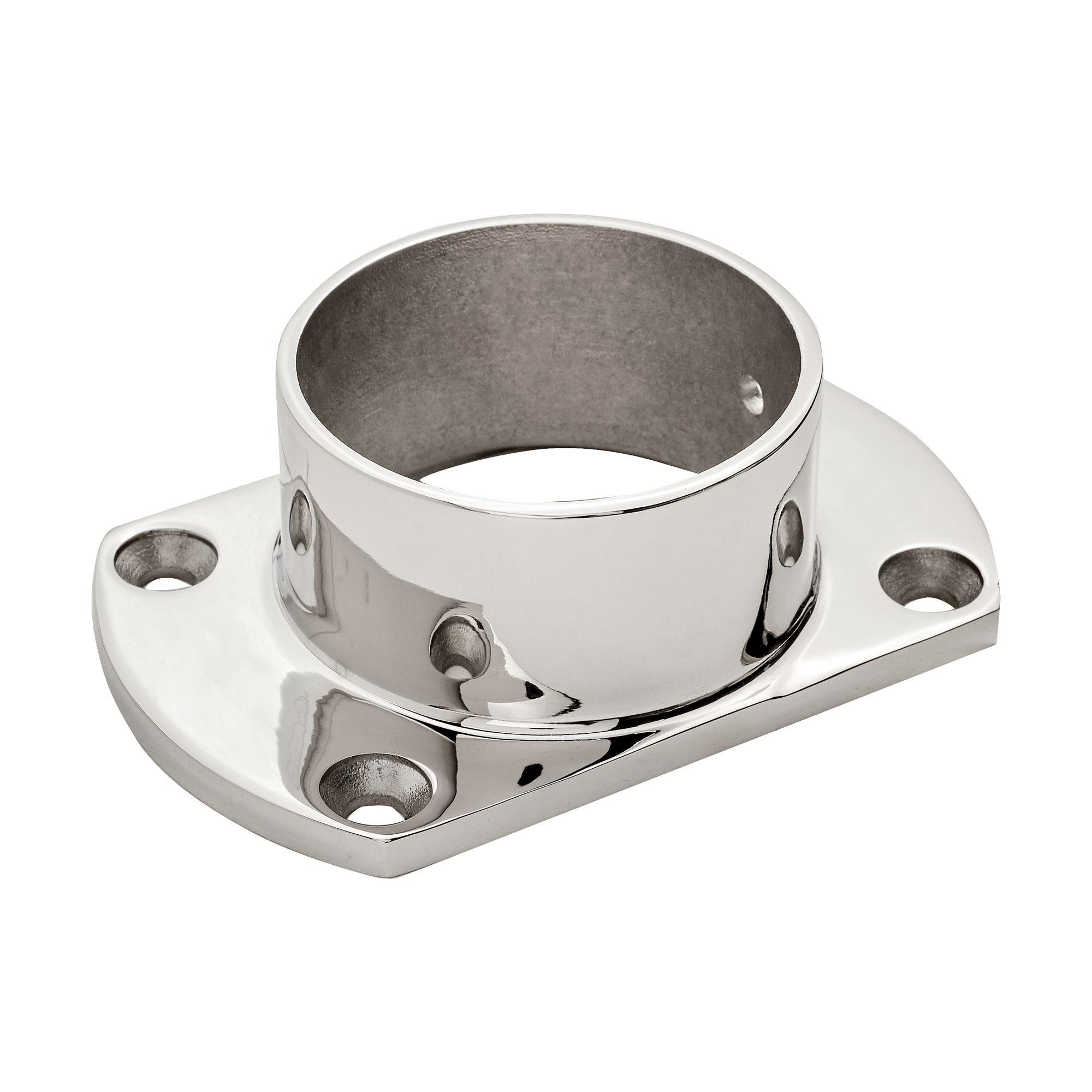 Outwater 2" Dia. Matte Black Narrow Flange For 2" O.D. Rail Tubing - 1 ...