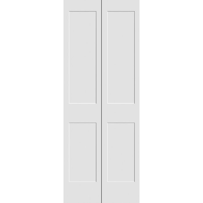 Trimlite Primed 2 Panel Shaker Bi-Fold Door & Reviews | Wayfair