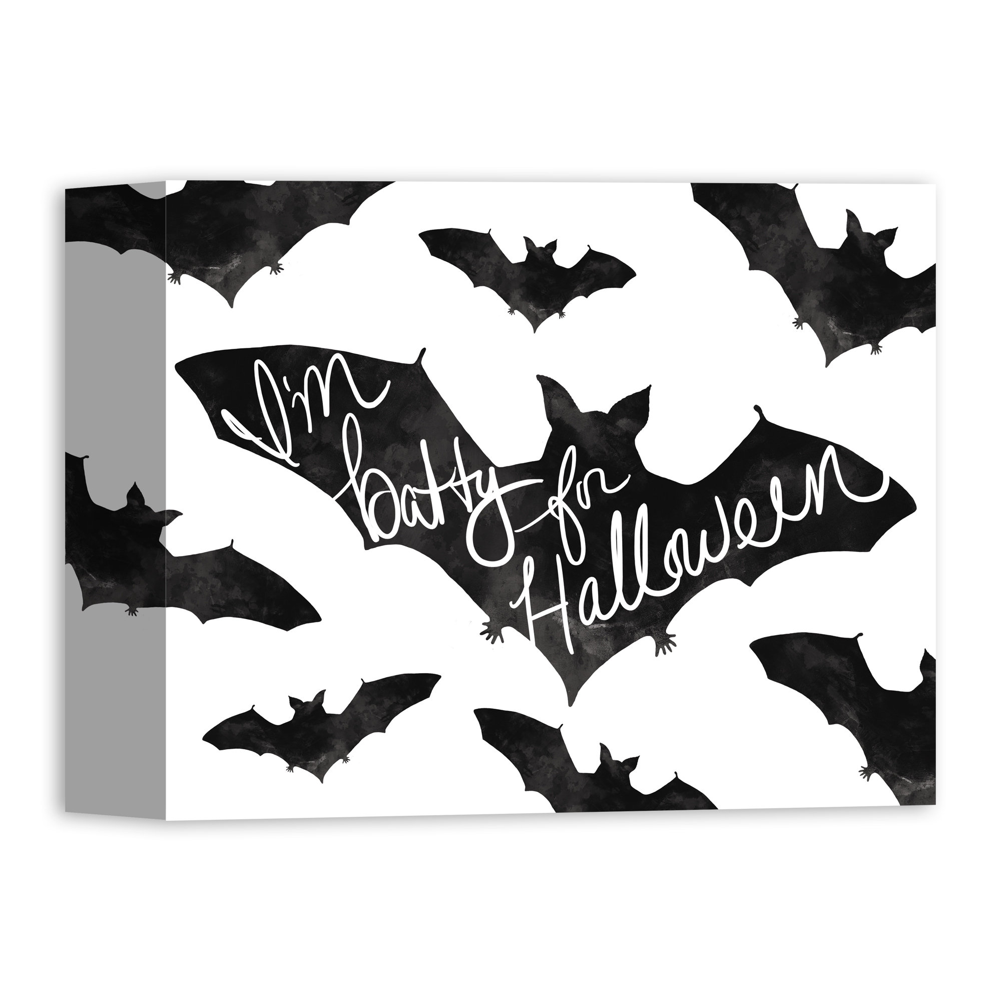 The Holiday Aisle® 'I'm Batty for Halloween' - Textual Art Print on ...