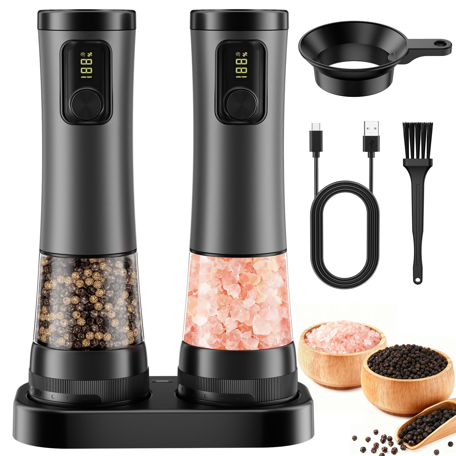APPENIN WINTER PARK CORP Electric Salt And Pepper Grinder Set ...