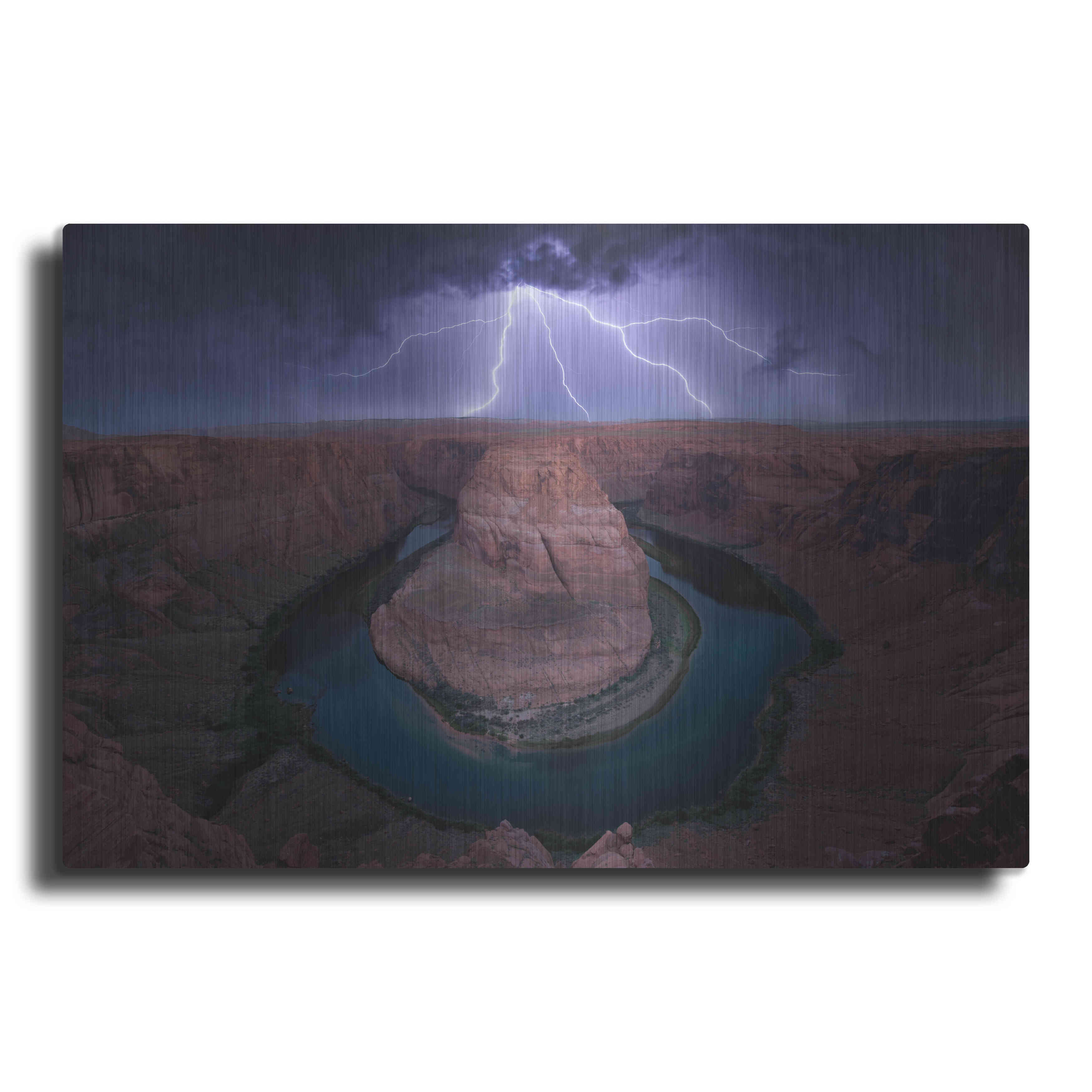 Union Rustic Horse Shoe Bend by Edin Chavez - Unframed Print on Metal ...