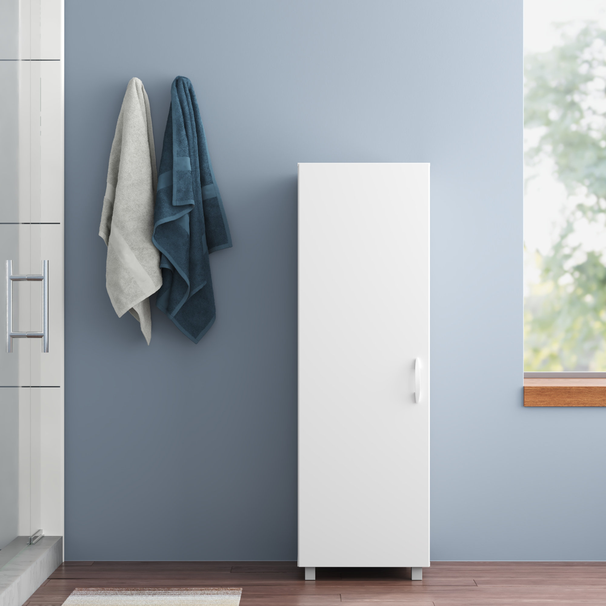 Wade Logan Berenbaum 60" 1 Door Storage Cabinet & Reviews - Wayfair Canada
