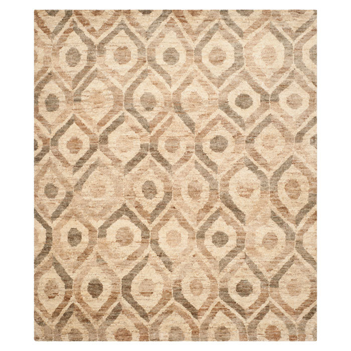 Safavieh Priya Bohemian Hand Knotted Jute Geometric Rug | Wayfair