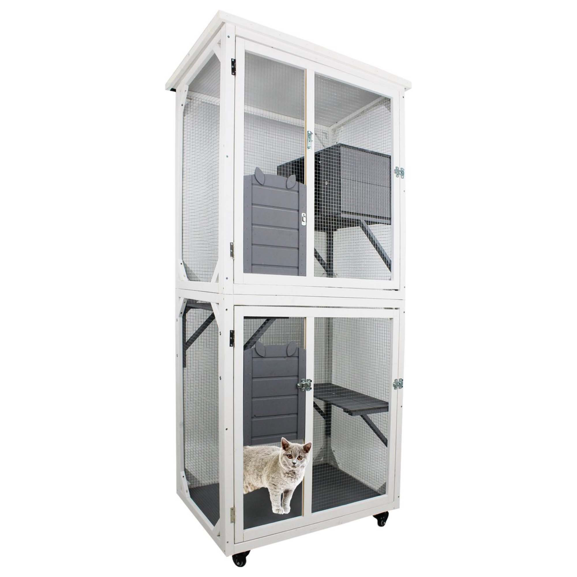 Tucker Murphy Pet™ Charming Cat Play Cage with Spacious Interior and ...
