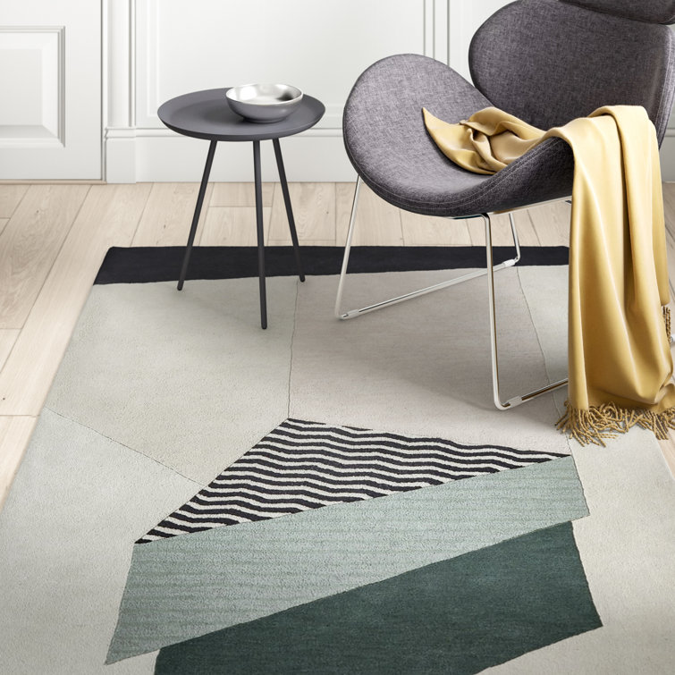 Hykkon Michelle Collins area rug Hand Tufted Rectangle Multi coloured ...