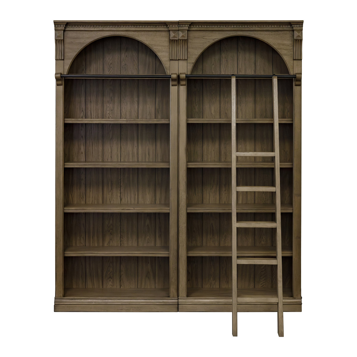 Rosalind Wheeler Camoya 94" H x 80" W Library Bookcase & Reviews | Wayfair