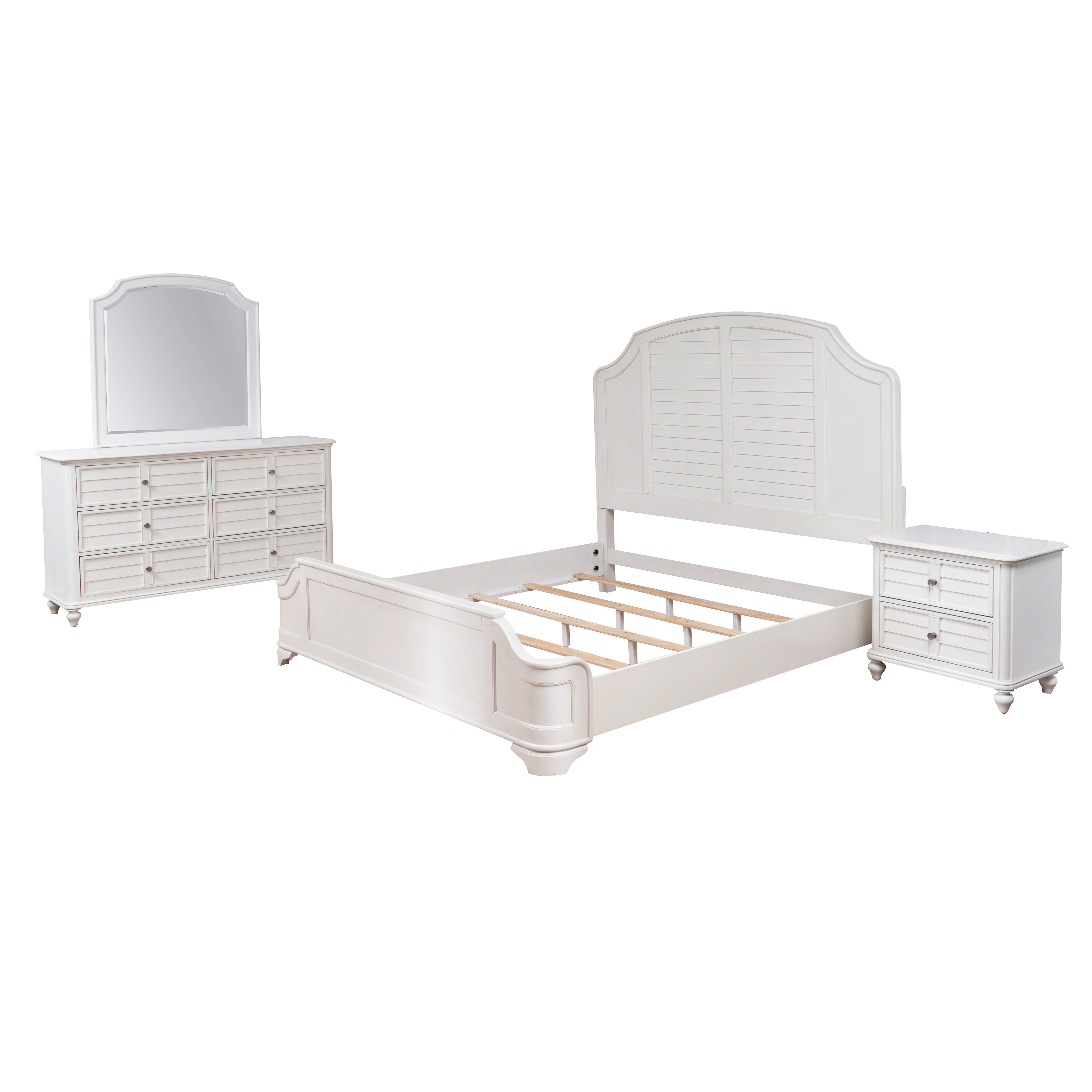 Ivy Bronx Kaufmann White Bedroom Set | Wayfair