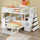 Full Over Twin Bunk Bed With Desk & Stairs, Wood Bunk Bed With Storage ...