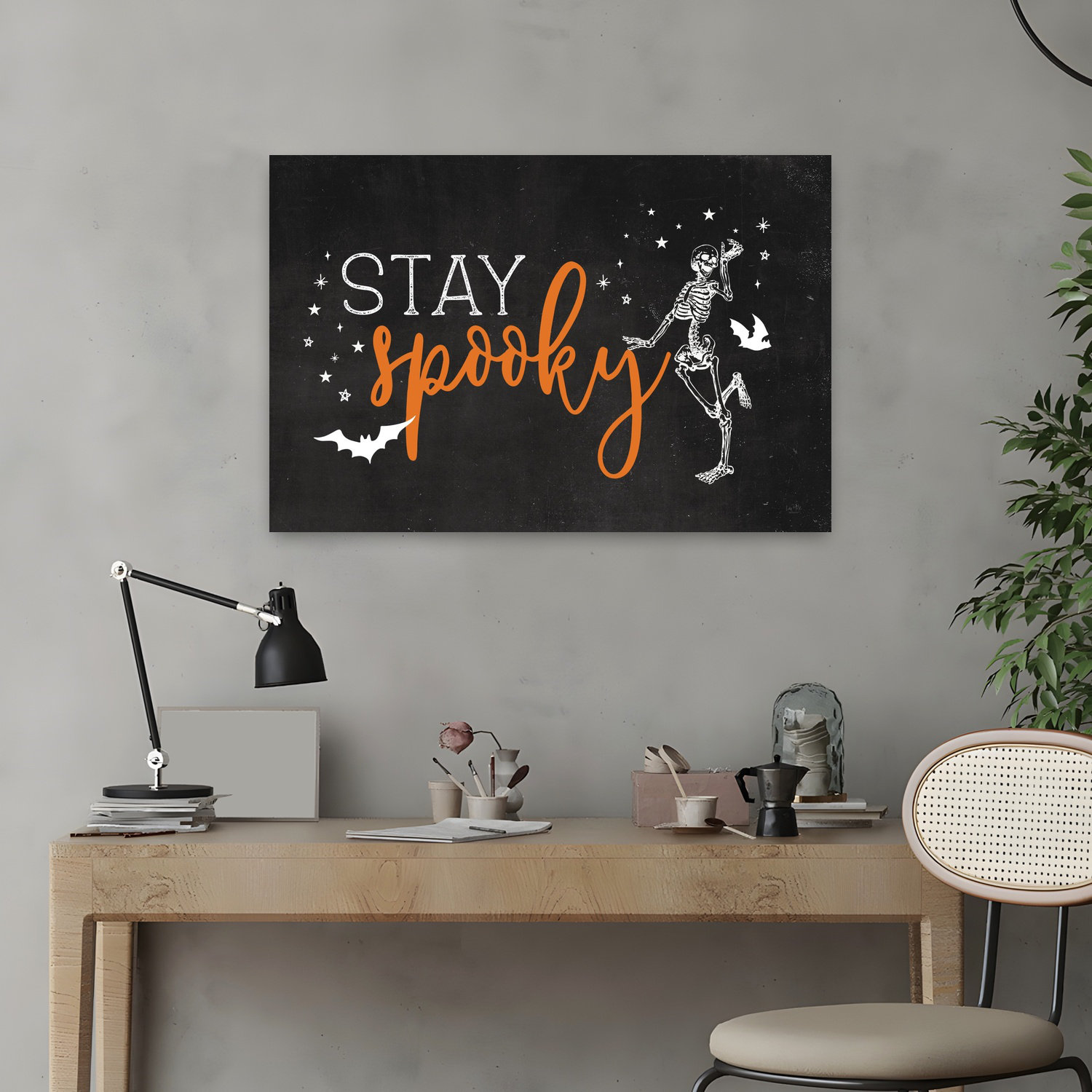 Ophelia & Co. Stay Spooky Abstract Contemporary Bat Landscape Nature ...