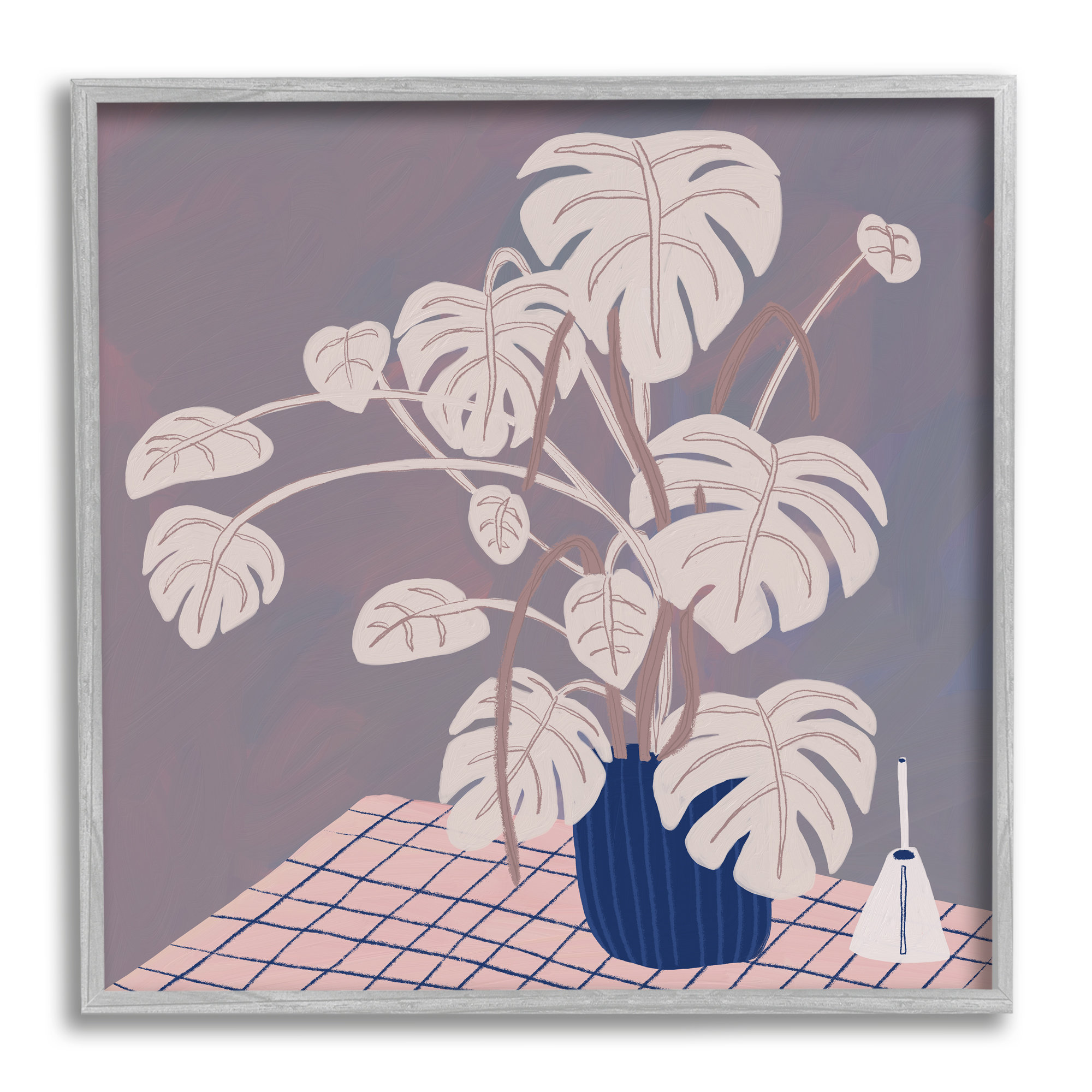 Stupell Industries Casual Monstera Patterned Leaves Giclee Art By ...