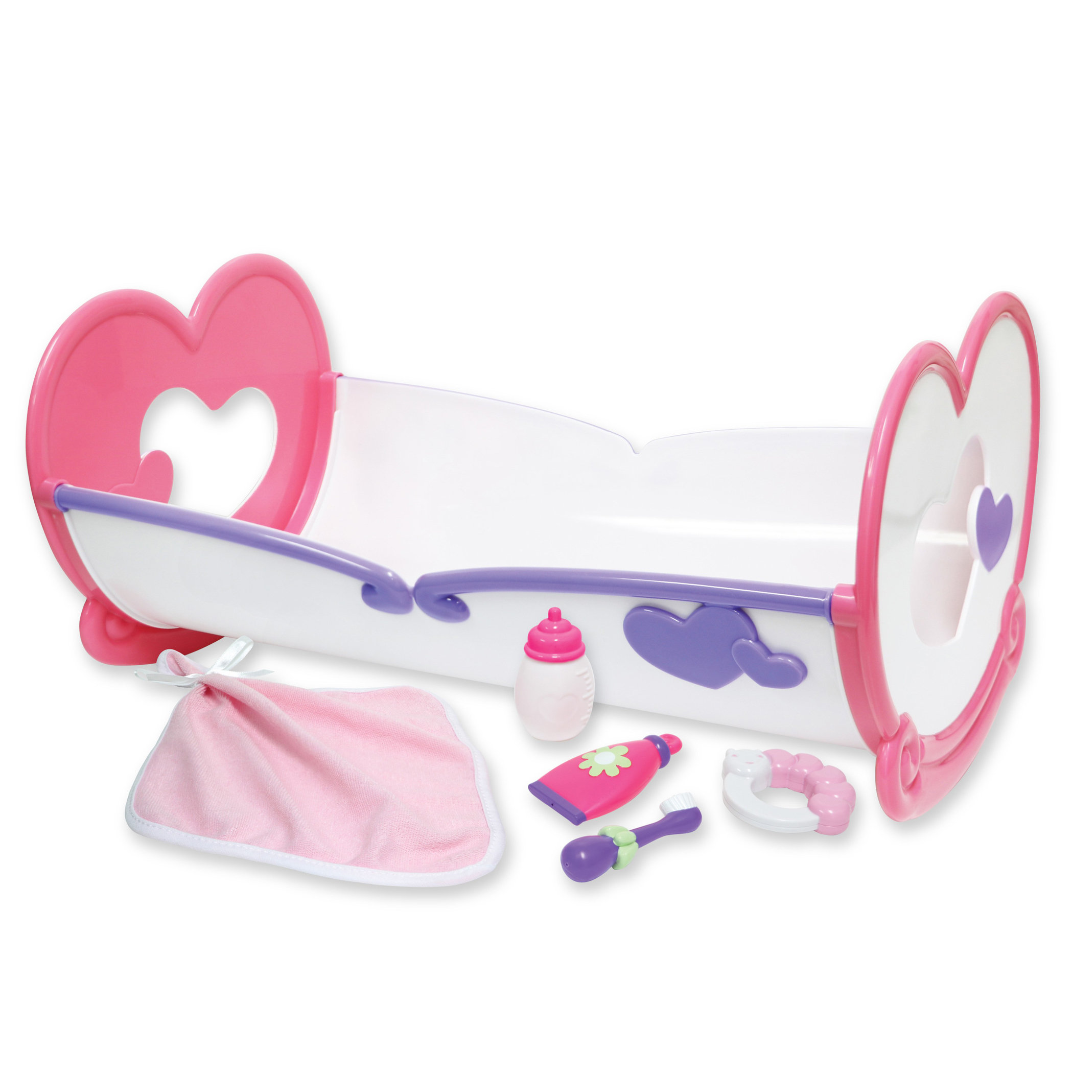 JC Toys Rocking Doll Crib & Accessories | Wayfair